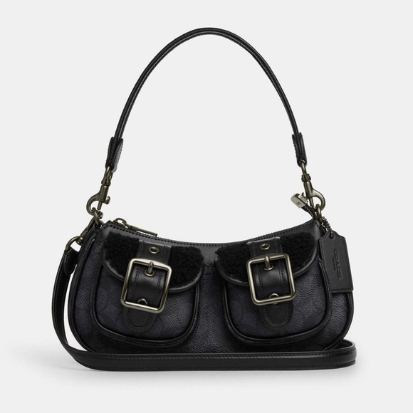 Coach | Bags | Nwt Coach Cy658 Ashton Baguette Bag In Signature Canvas ...